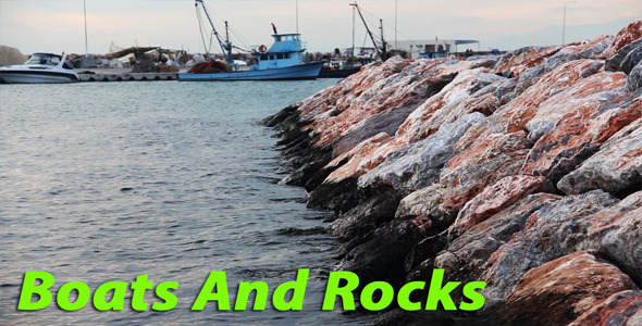Boats And Rocks, Stock Footage | VideoHive