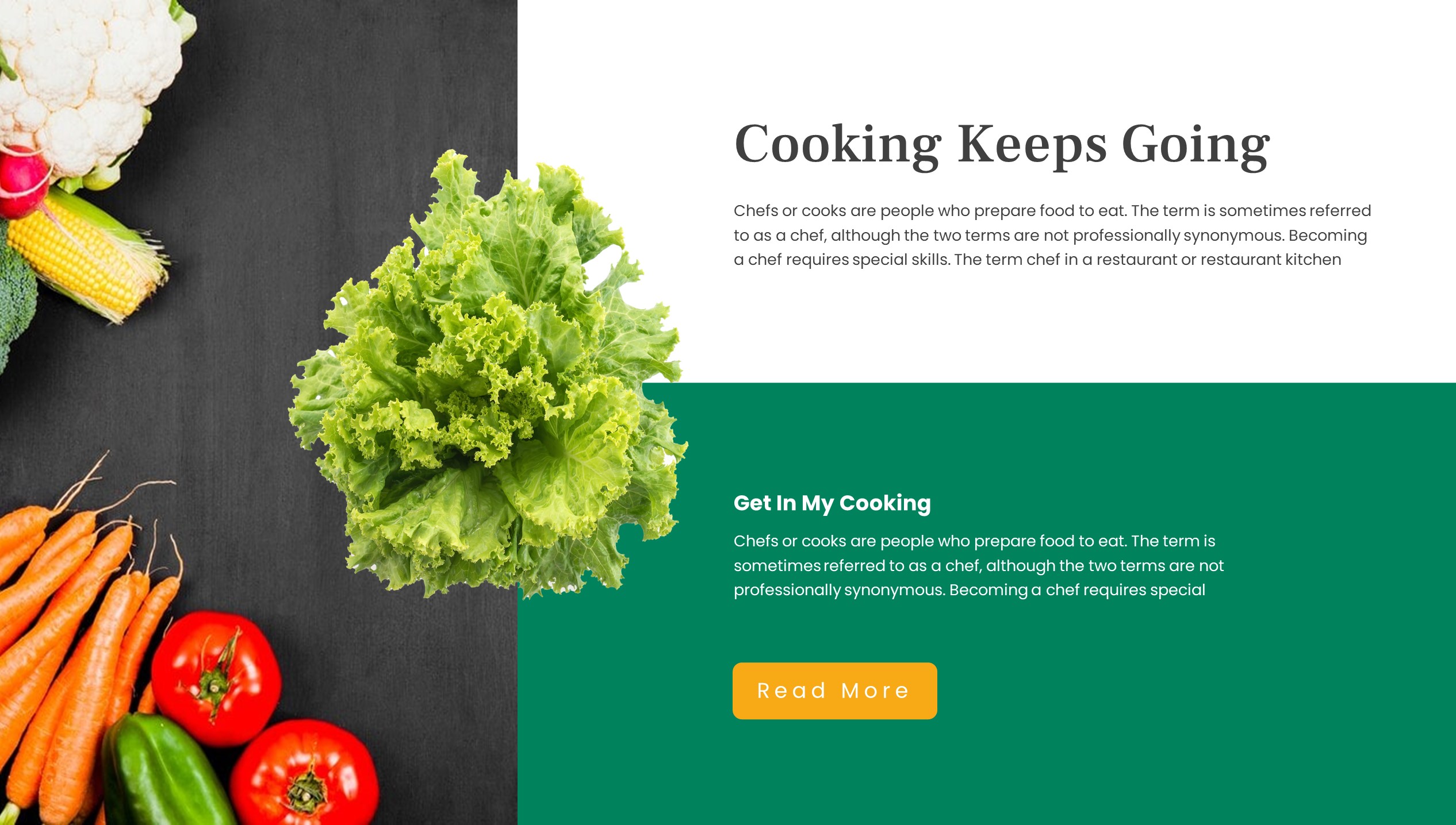 Creative Cooking Business PowerPoint Template, Presentation Templates