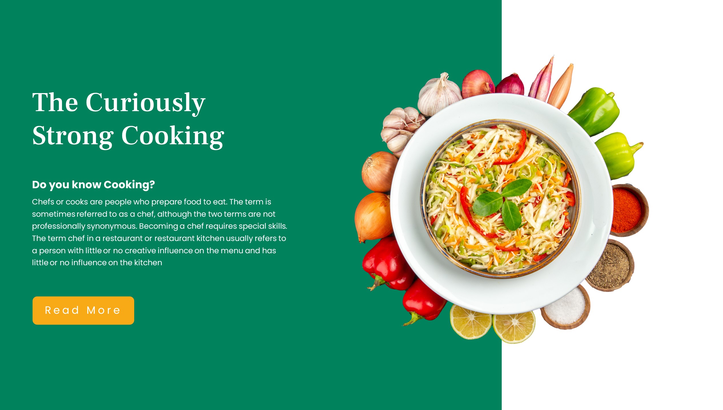 Creative Cooking Business PowerPoint Template, Presentation Templates