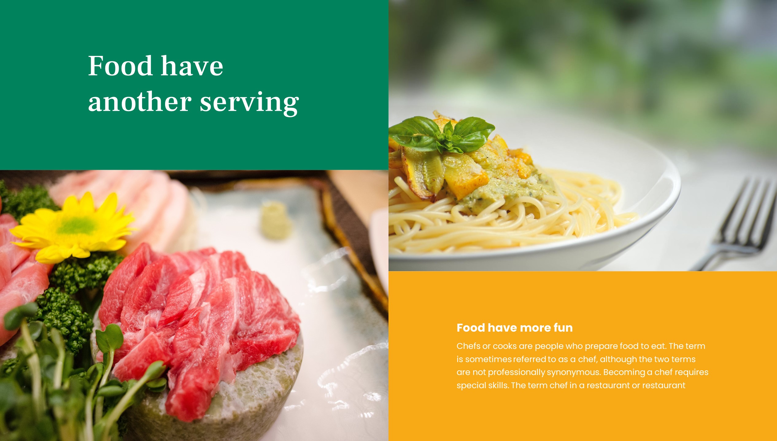 Creative Cooking Business PowerPoint Template, Presentation Templates