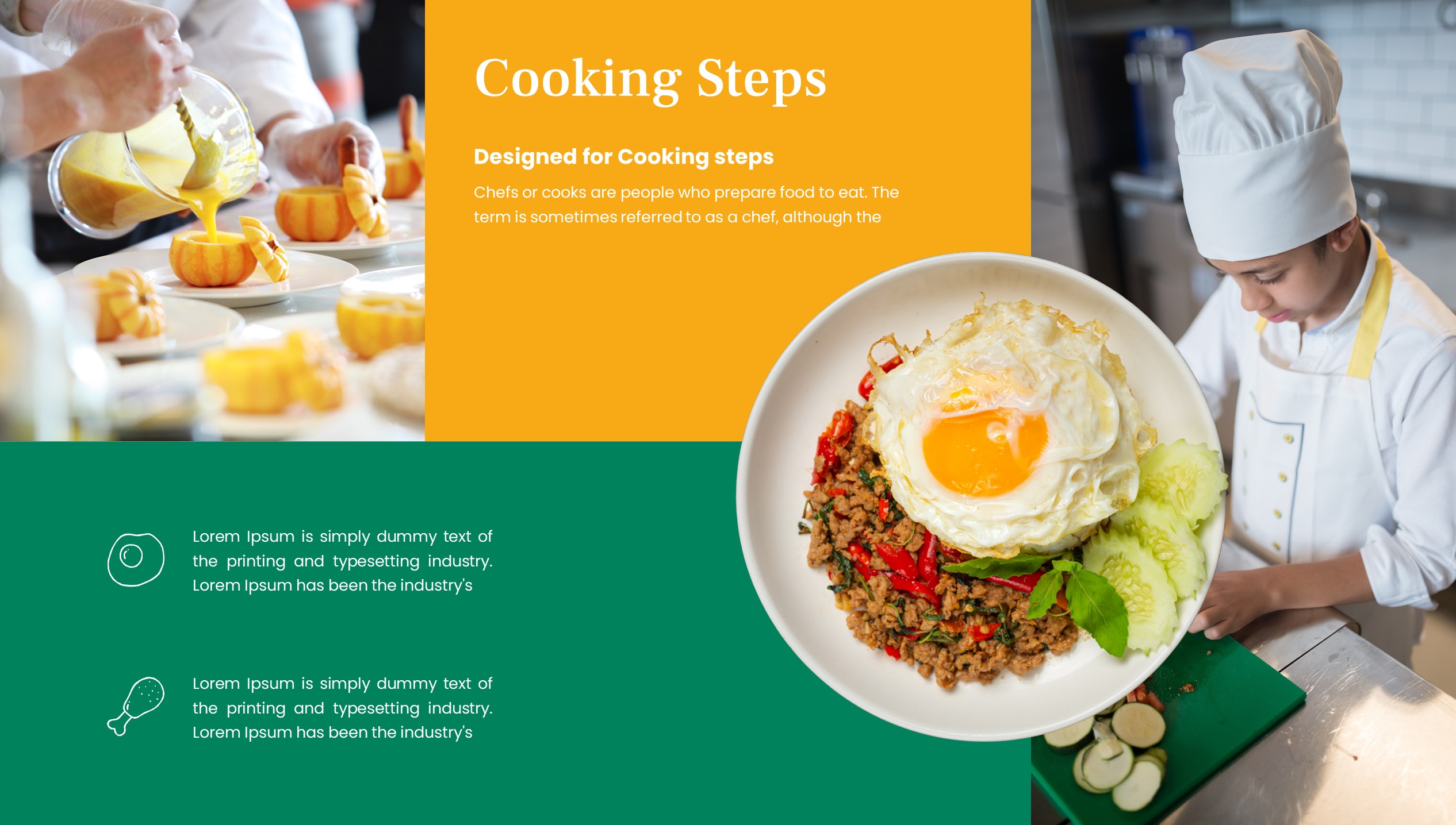 Creative Cooking Business PowerPoint Template by digitcase | GraphicRiver