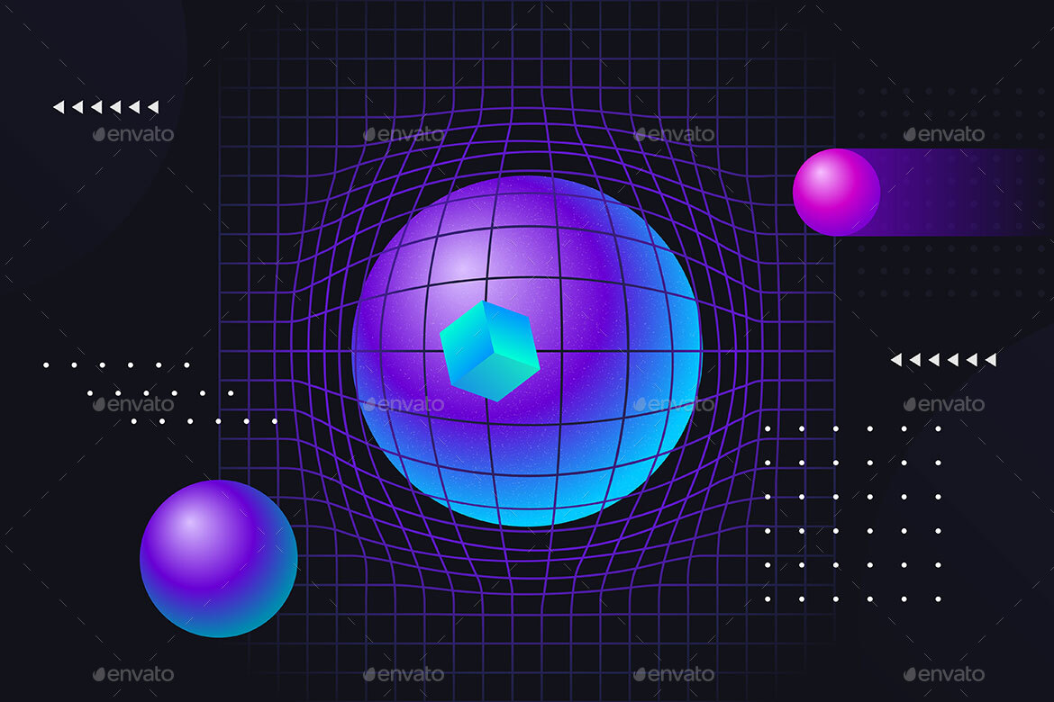 Futuristic Geometric Shapes Backgrounds, Graphics | GraphicRiver