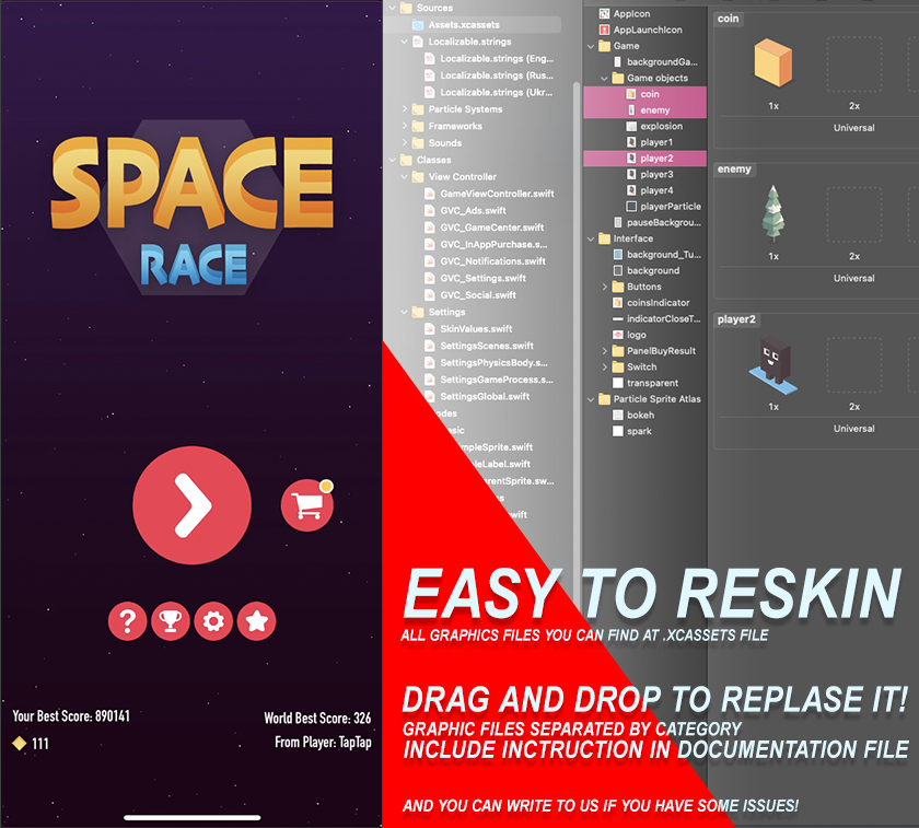 Space Race by TapTapStudio | CodeCanyon