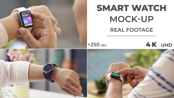 Smart Watch MockUp - Real Footage, After Effects Project Files | VideoHive