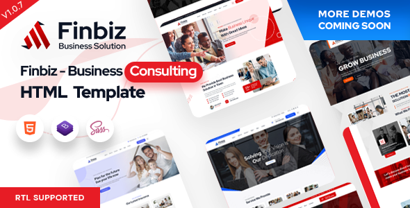 Finbiz - Consulting Business HTML Template + RTL by reacthemes | ThemeForest