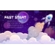 Fast Business Start Space Rocket Launch Booster, Vectors | GraphicRiver