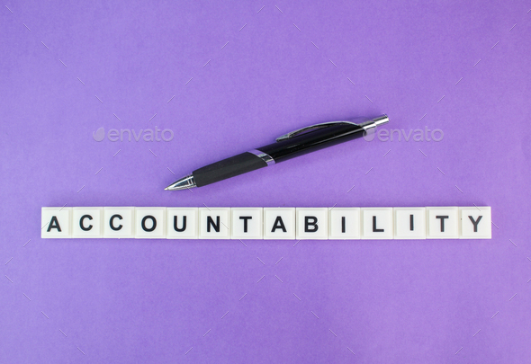 letters of the alphabet with the word Accountability Stock Photo by ...