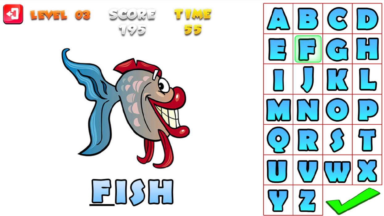 Find The Missing Letter v2 (HTML5) Kids Educational Game by Pro_Gaming