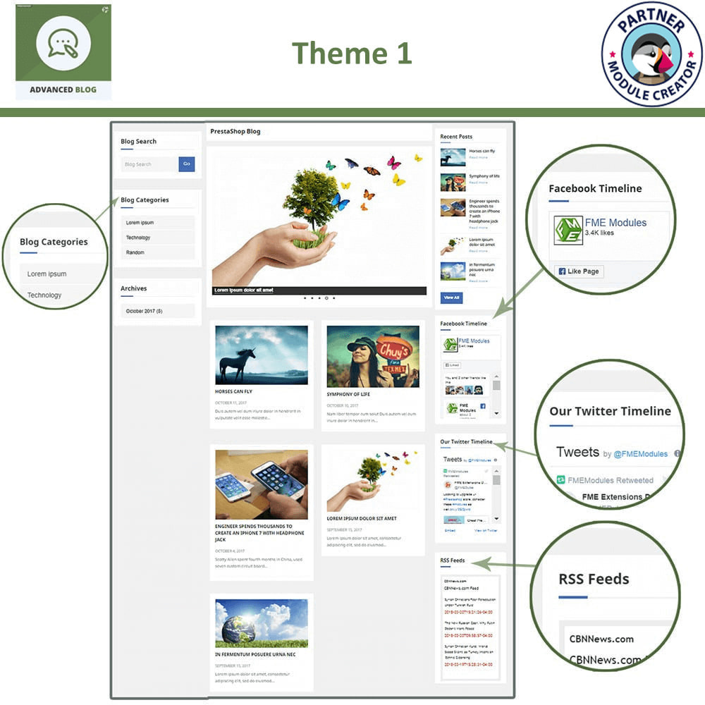 Prestashop Blog Module - Responsive & SEO Friendly Blog by fmemodules