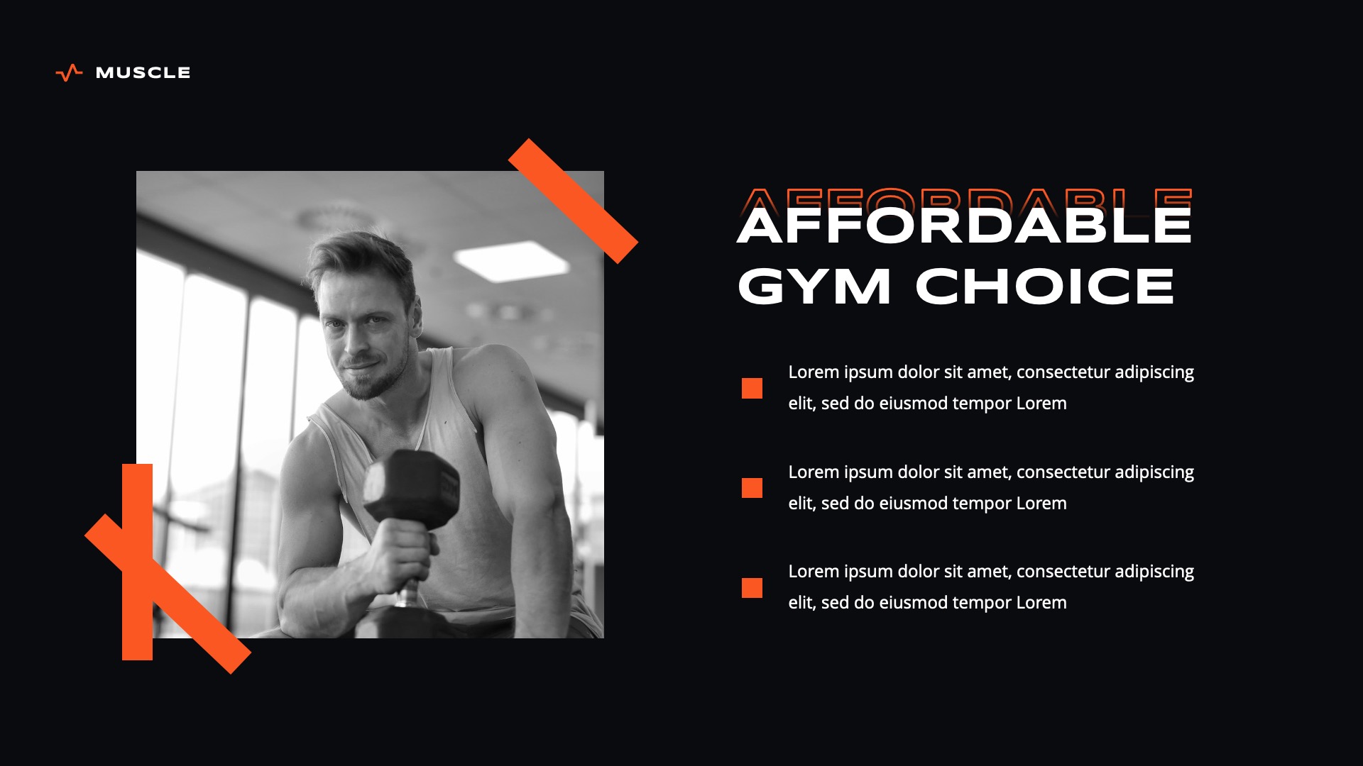 Muscle - Gym and Fitness Presentation PowerPoint, Presentation Templates