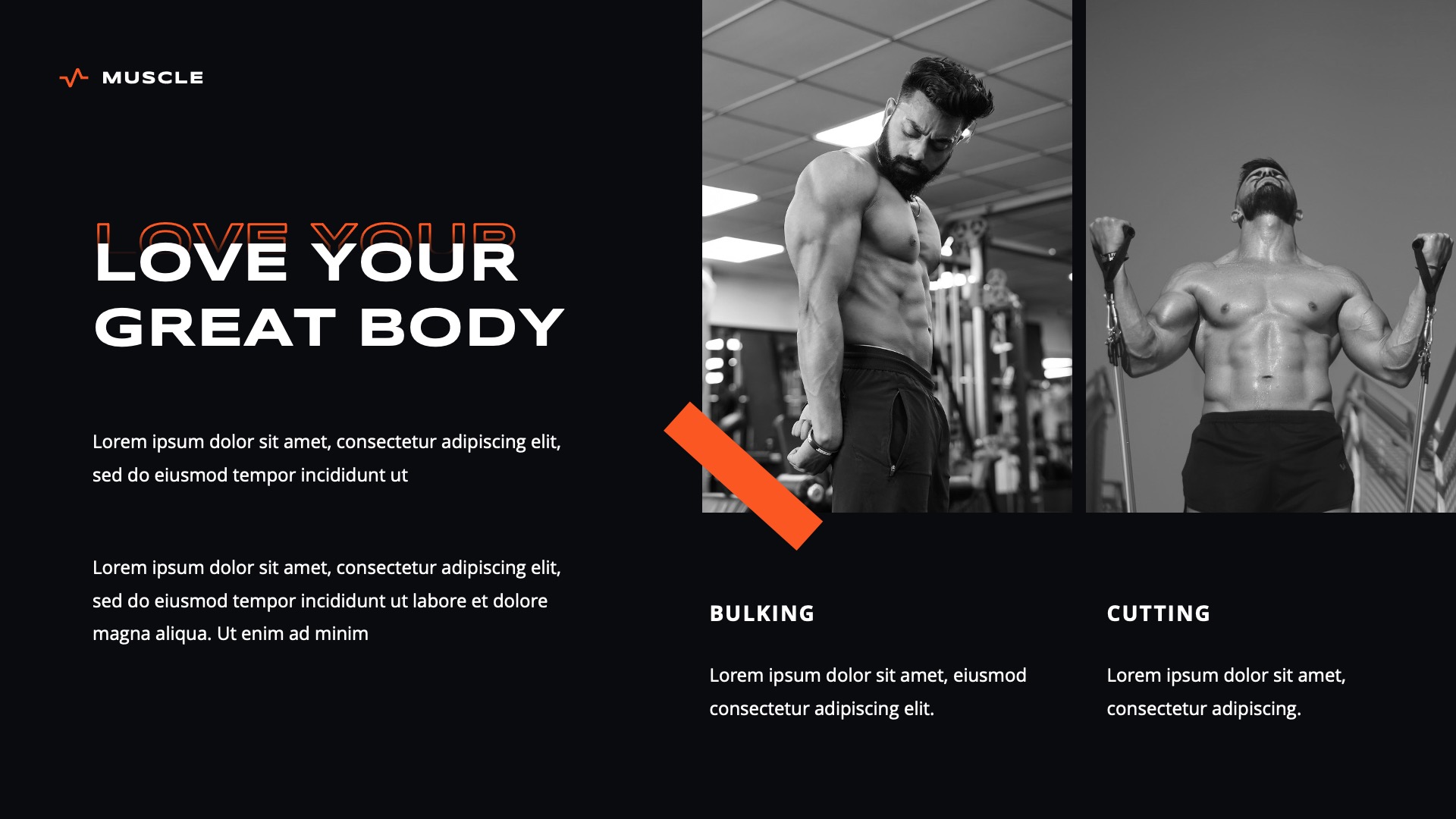 Muscle - Gym and Fitness Presentation PowerPoint, Presentation Templates