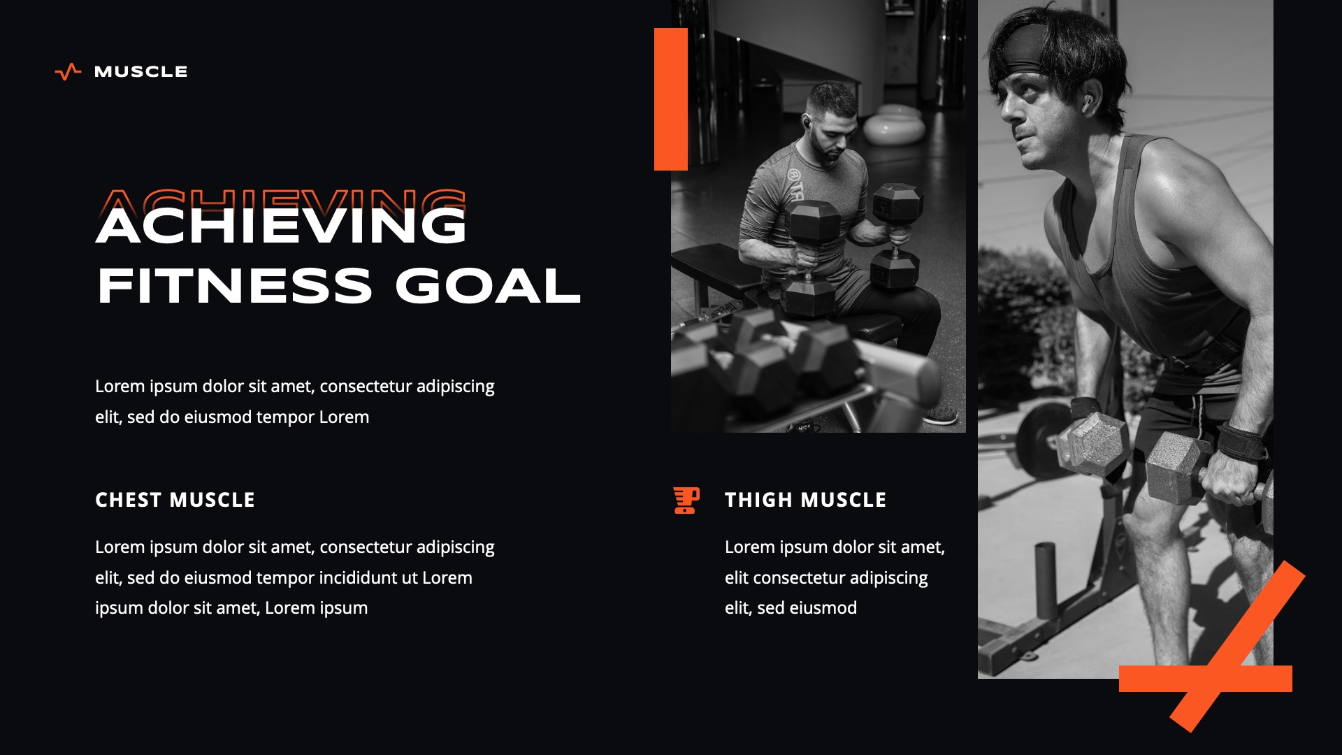 Muscle - Gym and Fitness Presentation Keynote, Presentation Templates