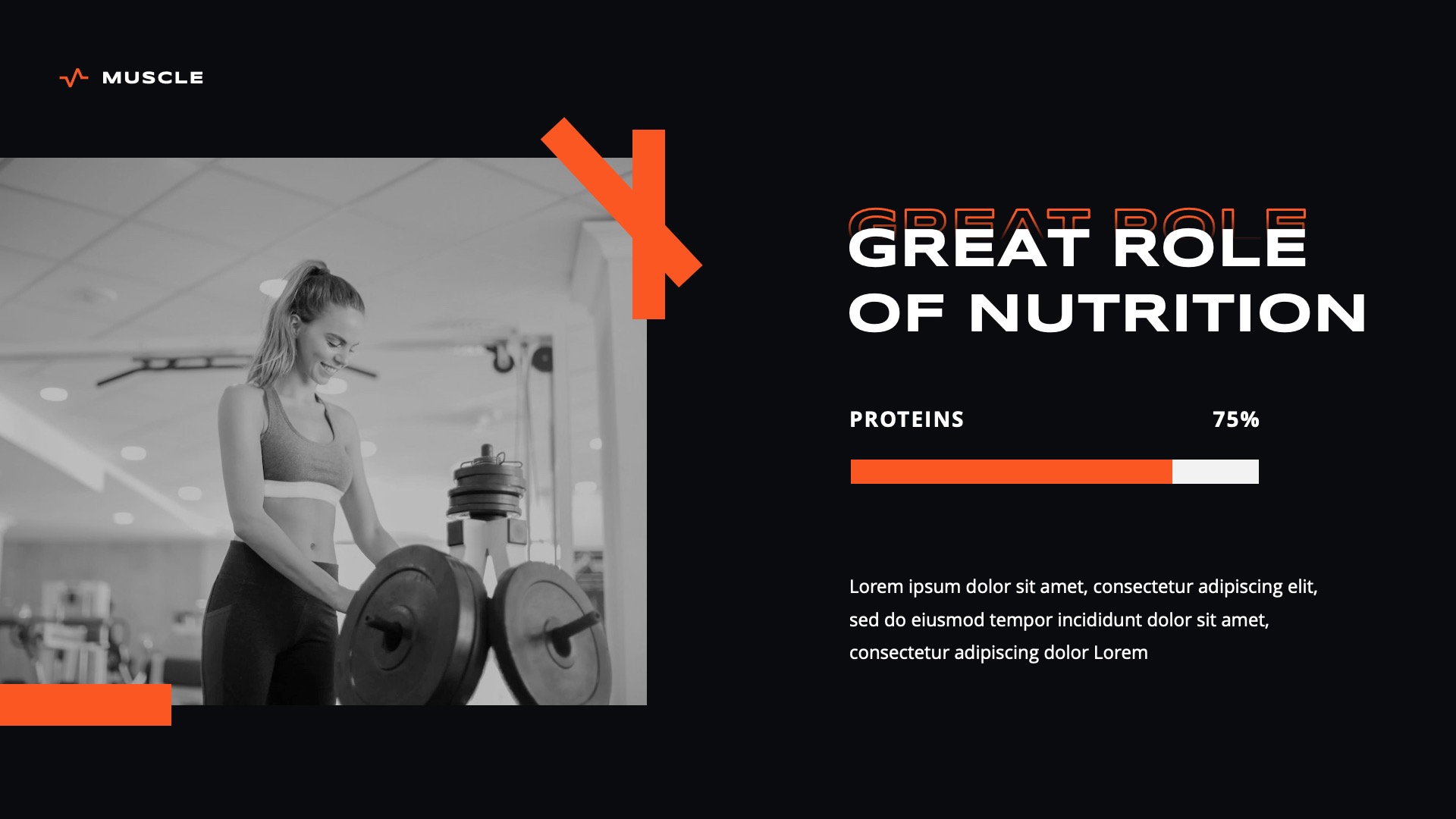 Muscle - Gym and Fitness Presentation Keynote, Presentation Templates