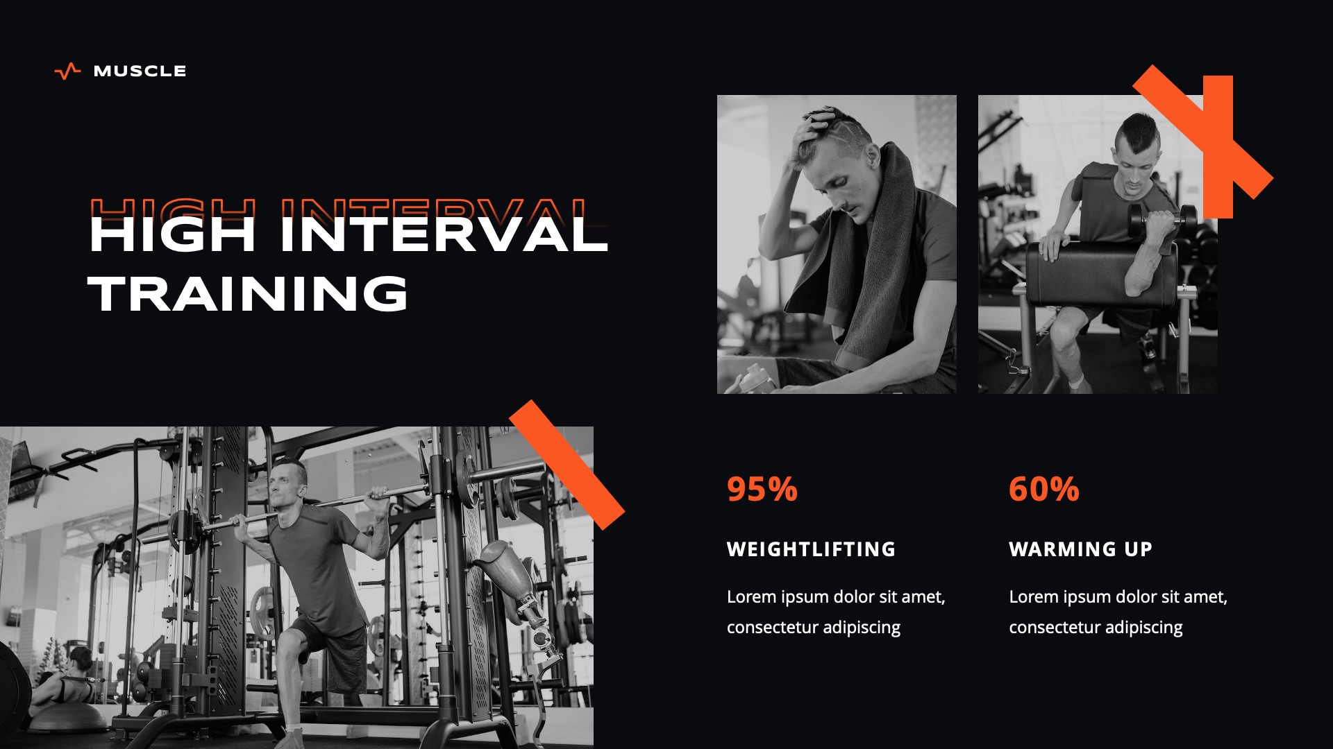 Muscle - Gym and Fitness Presentation Keynote, Presentation Templates