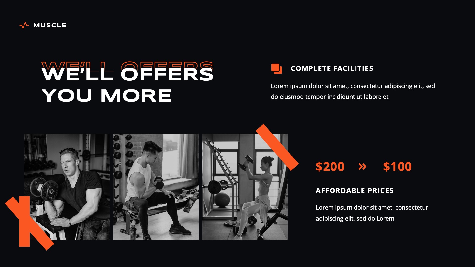 Muscle - Gym and Fitness Presentation Keynote, Presentation Templates