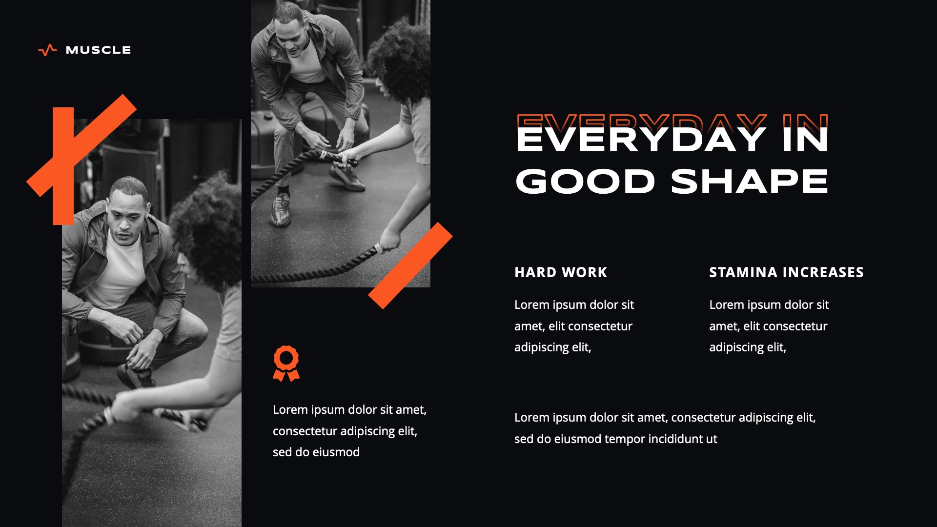 Muscle - Gym and Fitness Presentation Keynote, Presentation Templates