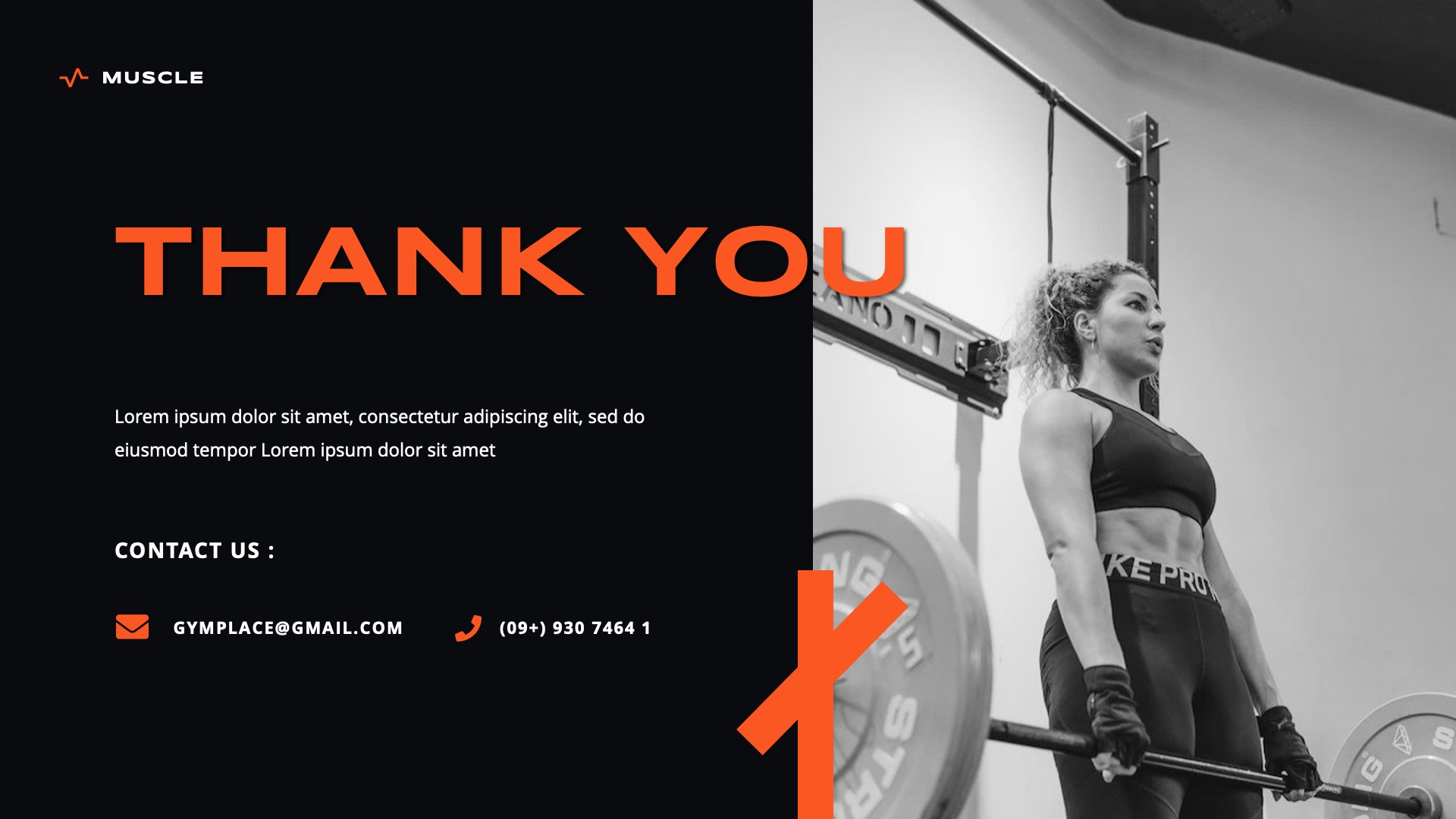 Muscle - Gym and Fitness Presentation Keynote, Presentation Templates
