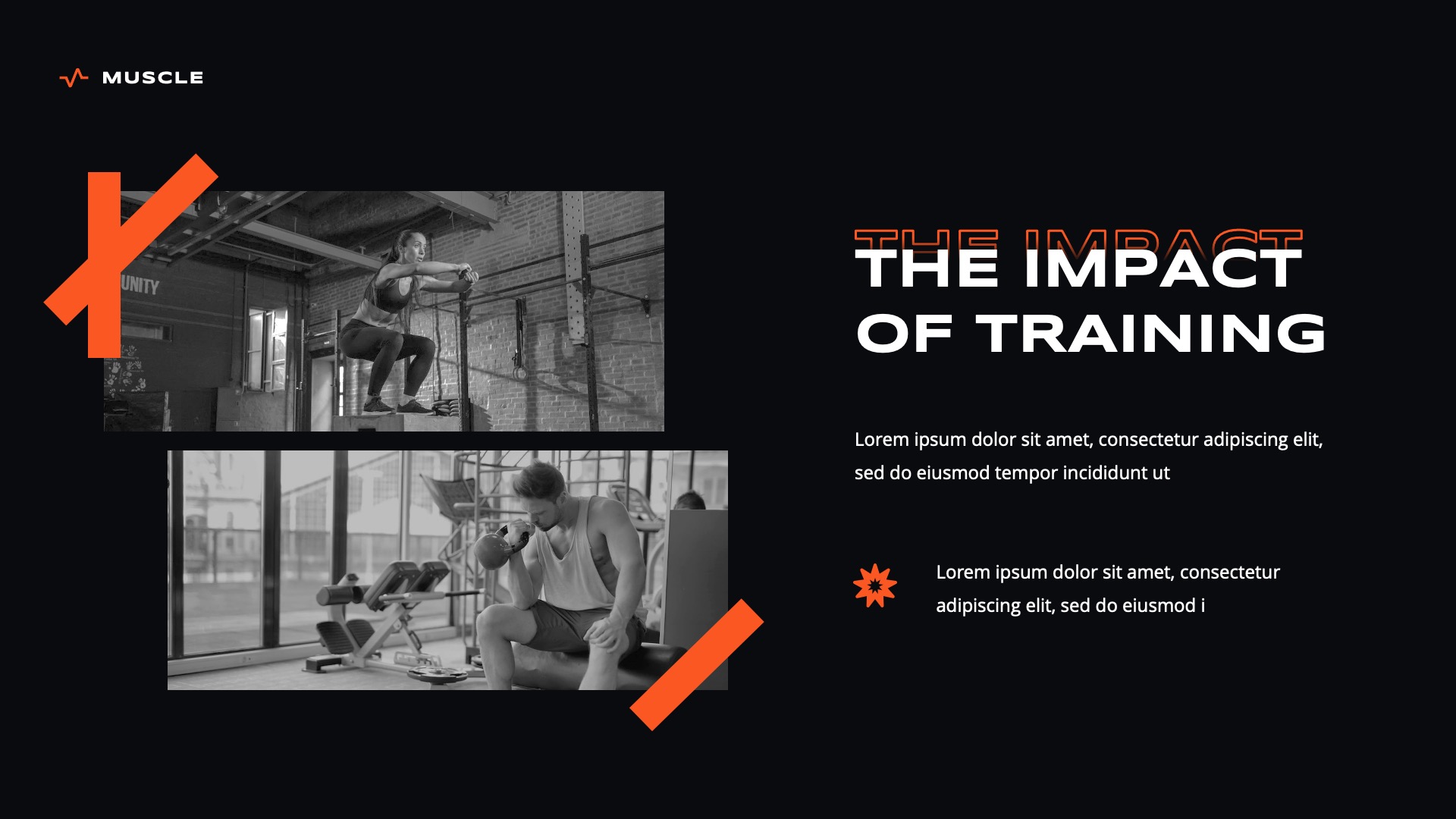Muscle - Gym and Fitness Presentation Keynote, Presentation Templates