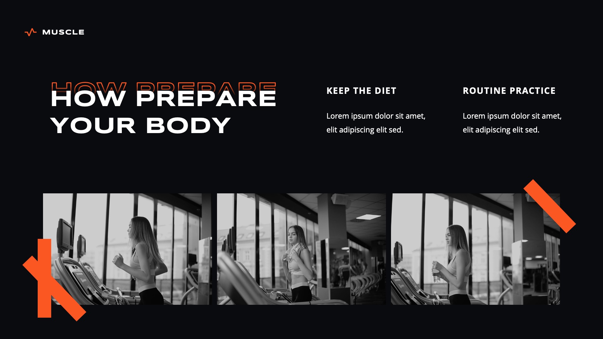 Muscle - Gym and Fitness Presentation Keynote, Presentation Templates