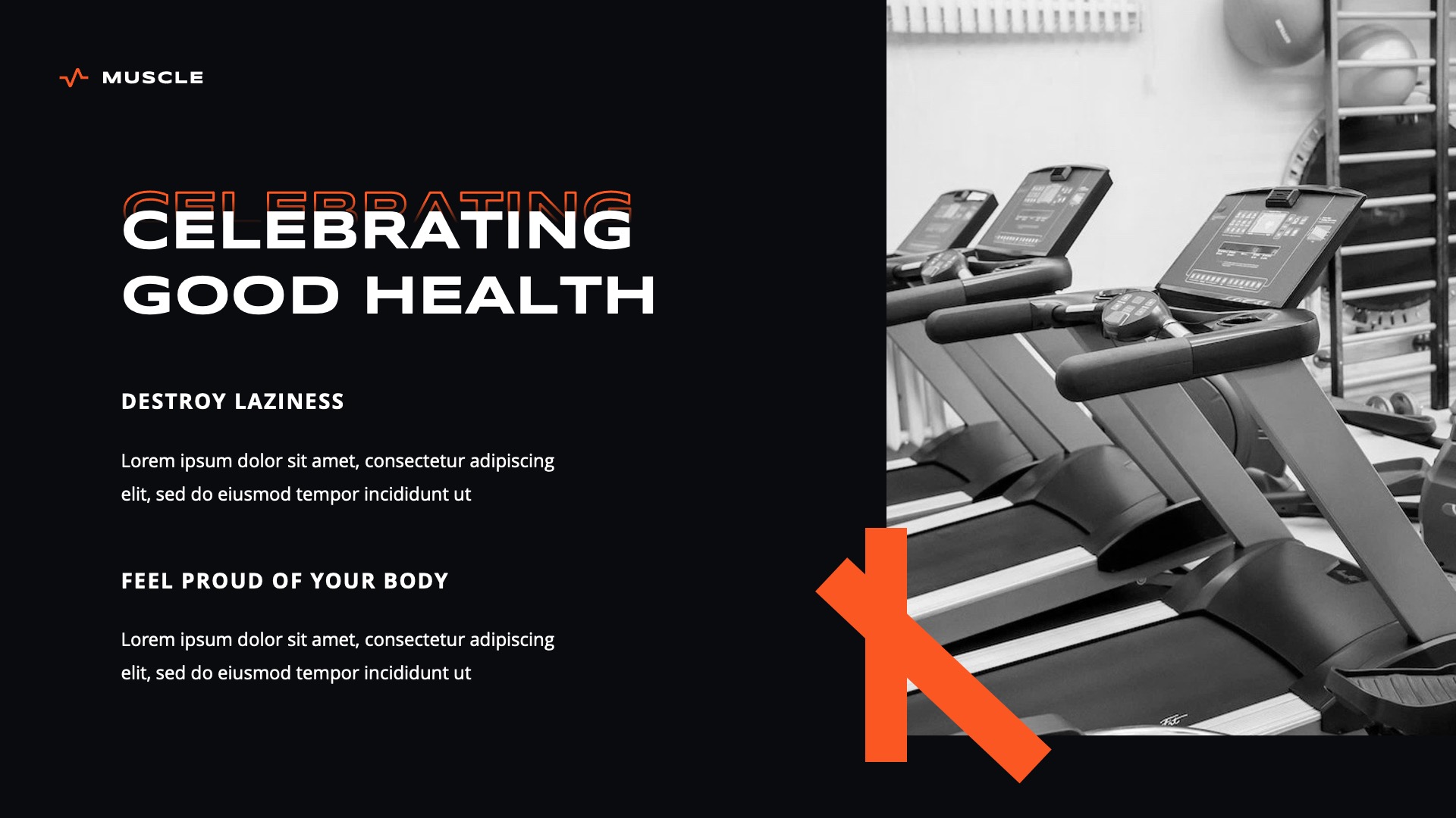 Muscle - Gym and Fitness Presentation Keynote, Presentation Templates