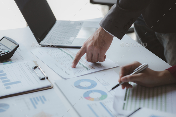 Business man group are meeting together in the office. Stock Photo by ...