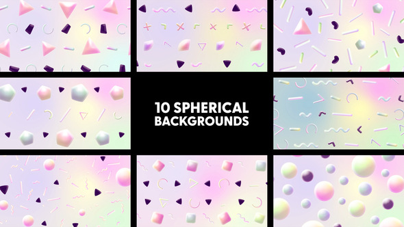 Gradient Spherical Backgrounds, After Effects Project Files | VideoHive