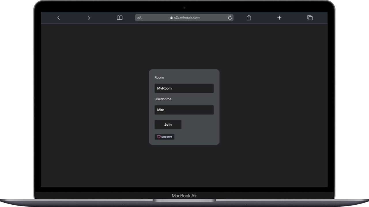 MiroTalk C2C: Cam2Cam Live Chat with Video, Screen Sharing & WebRTC by ...