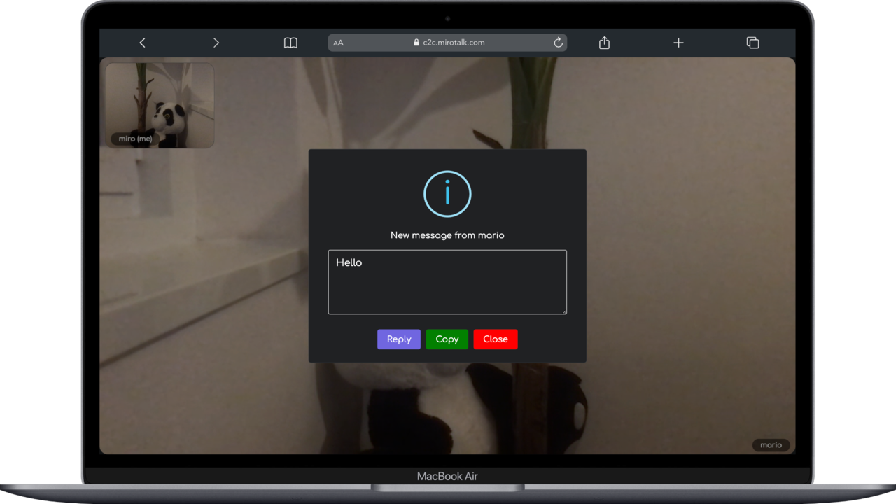 MiroTalk C2C: Cam2Cam Live Chat with Video, Screen Sharing & WebRTC by ...