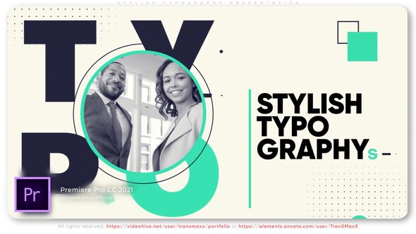 Stylish Typography Presentation, Premiere Pro Templates | VideoHive