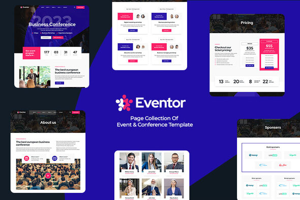 Eventor - Event & Conference Elementor Template Kit by stairtheme ...