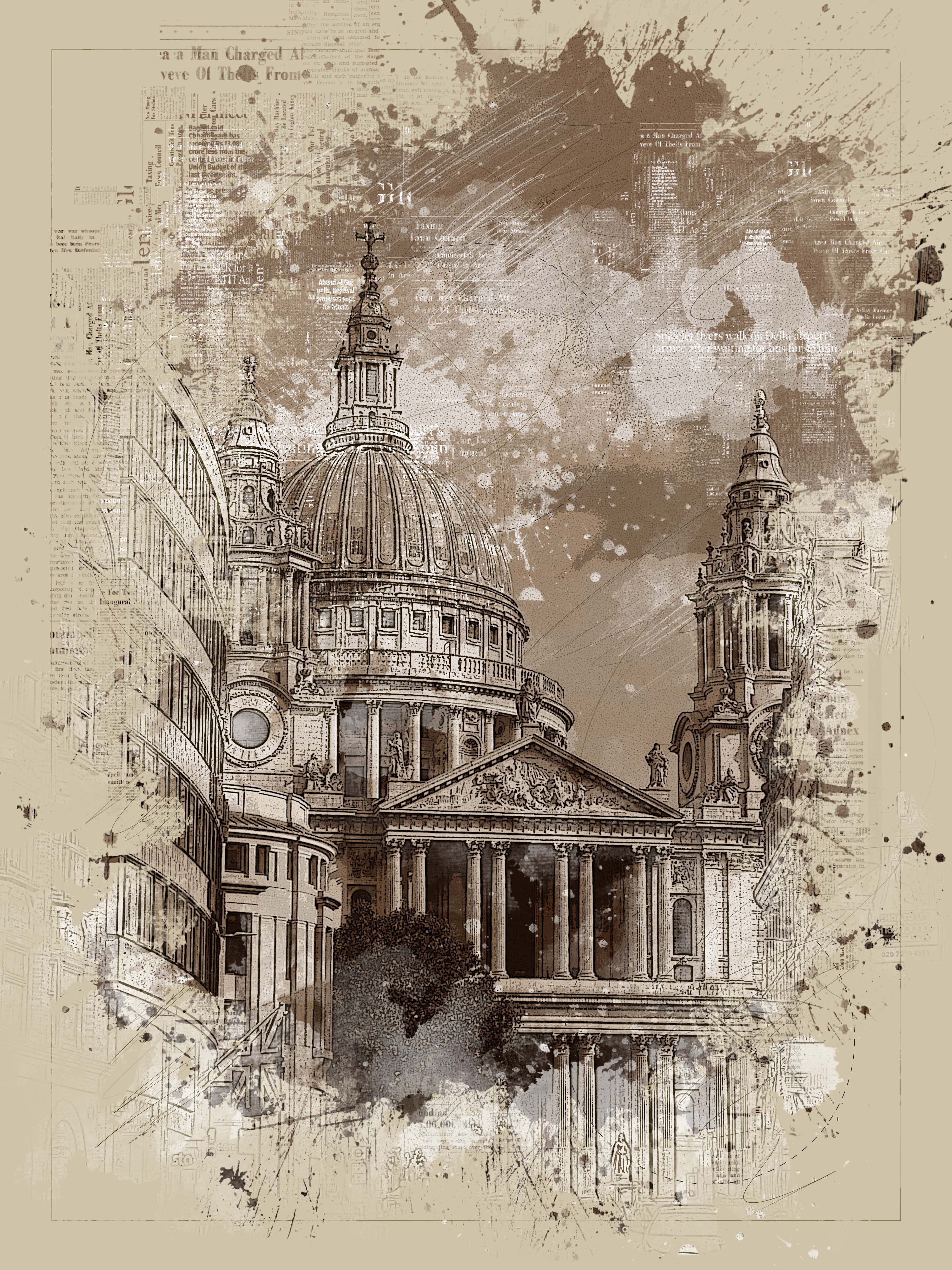 Architecture Sketch Photoshop Effect, Add-ons | GraphicRiver