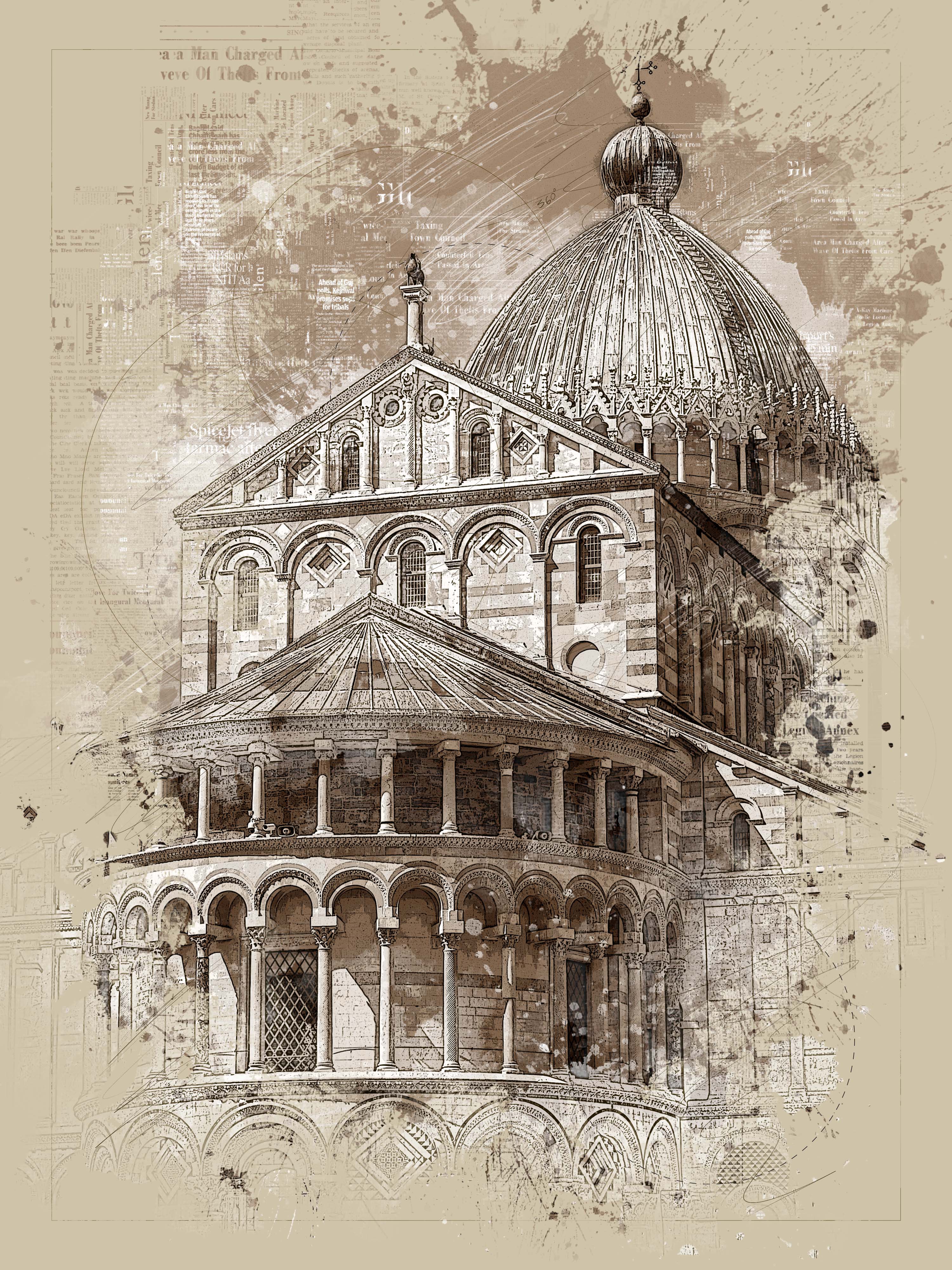 Architecture Sketch Photoshop Effect, Add-ons | GraphicRiver