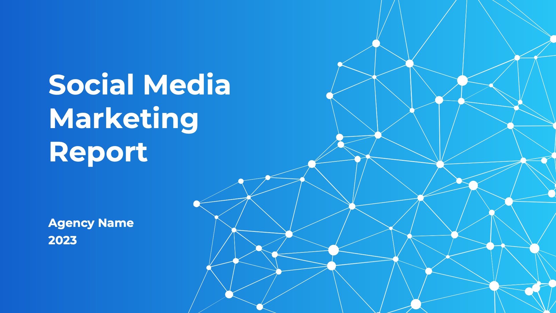 Digital Marketing and Social Media Report PowerPoint Template ...