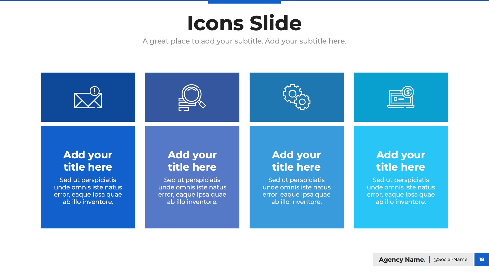 Digital Marketing and Social Media Report PowerPoint Template ...