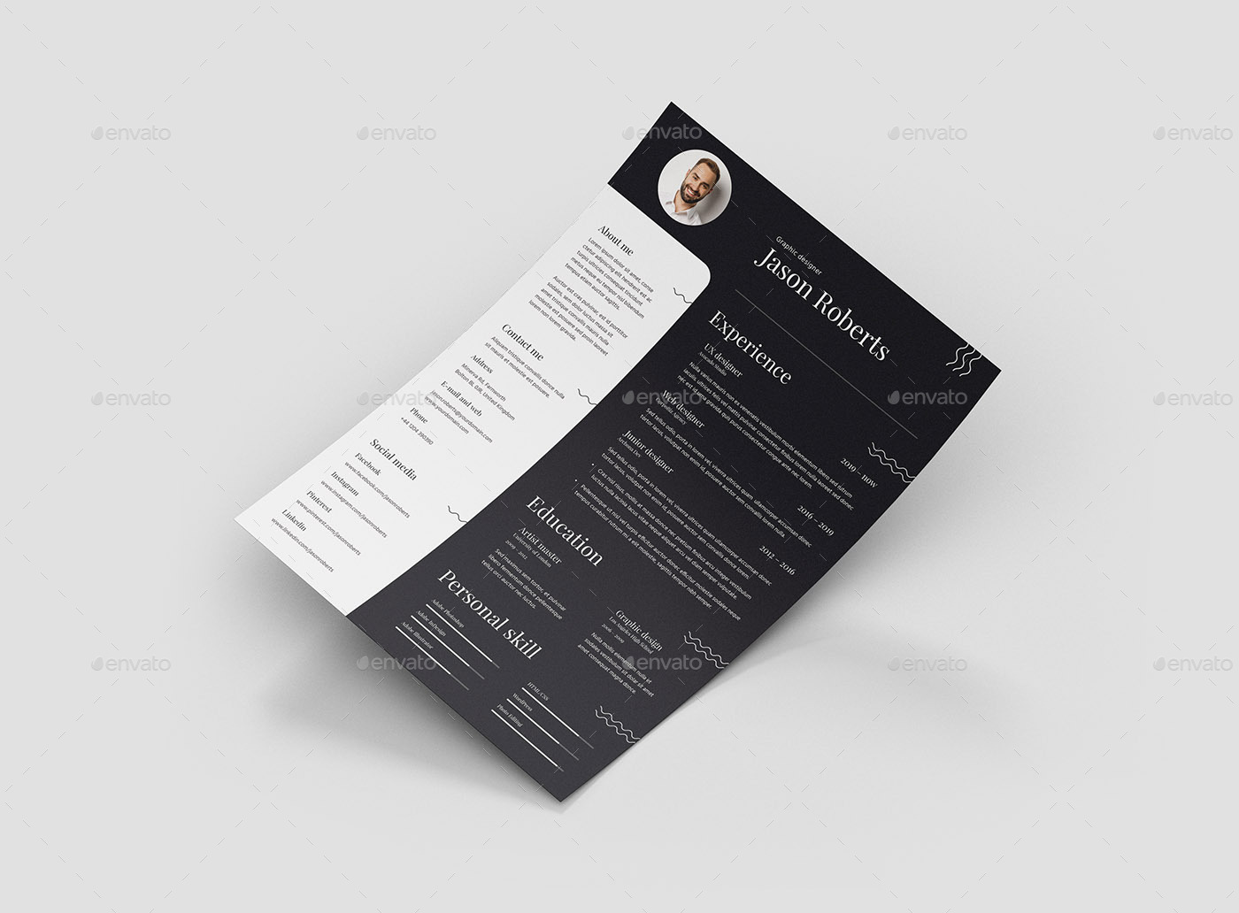 Designer Resume Flyer Template, Print Templates | GraphicRiver