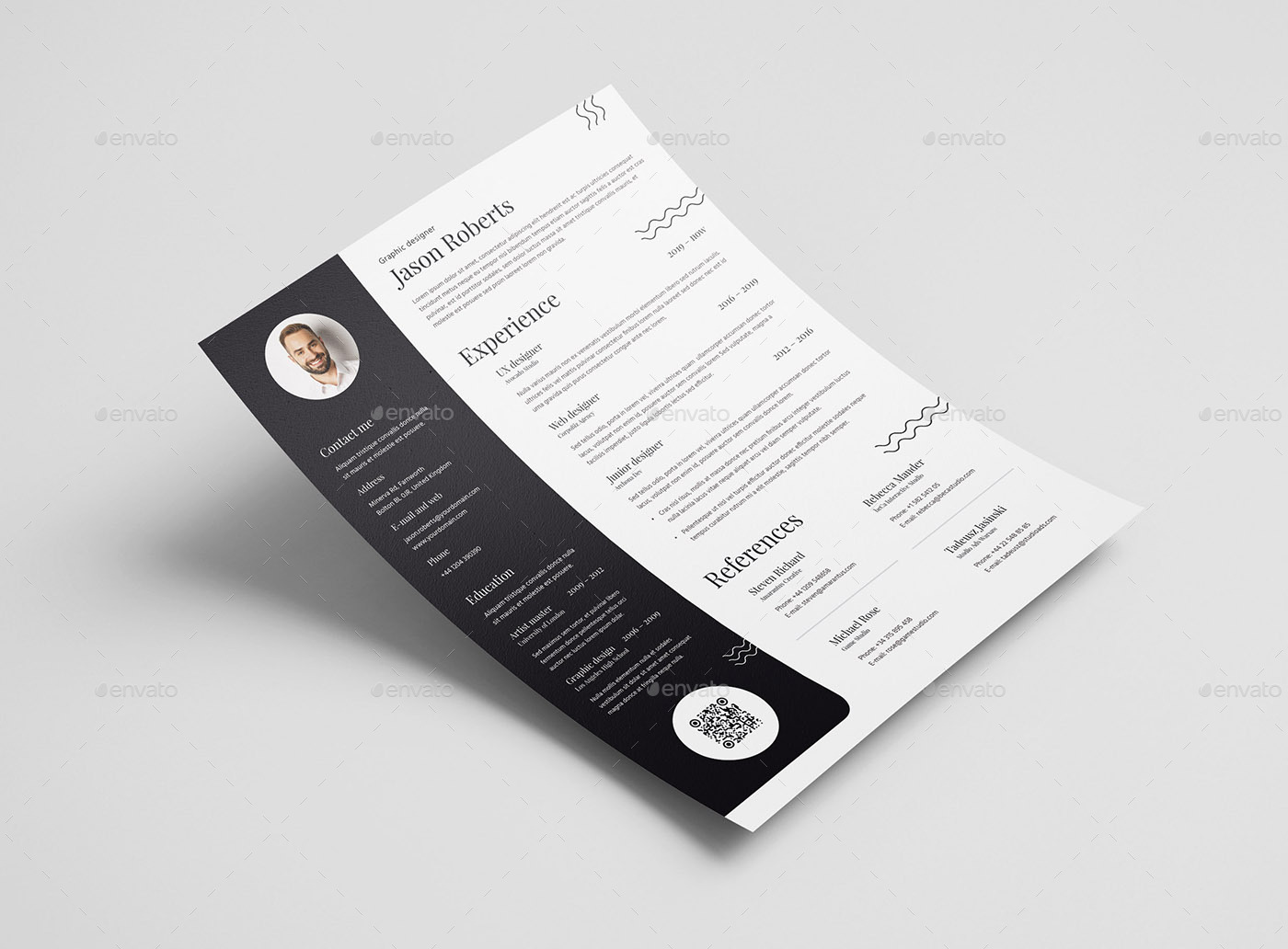 Designer Resume Flyer Template, Print Templates | GraphicRiver