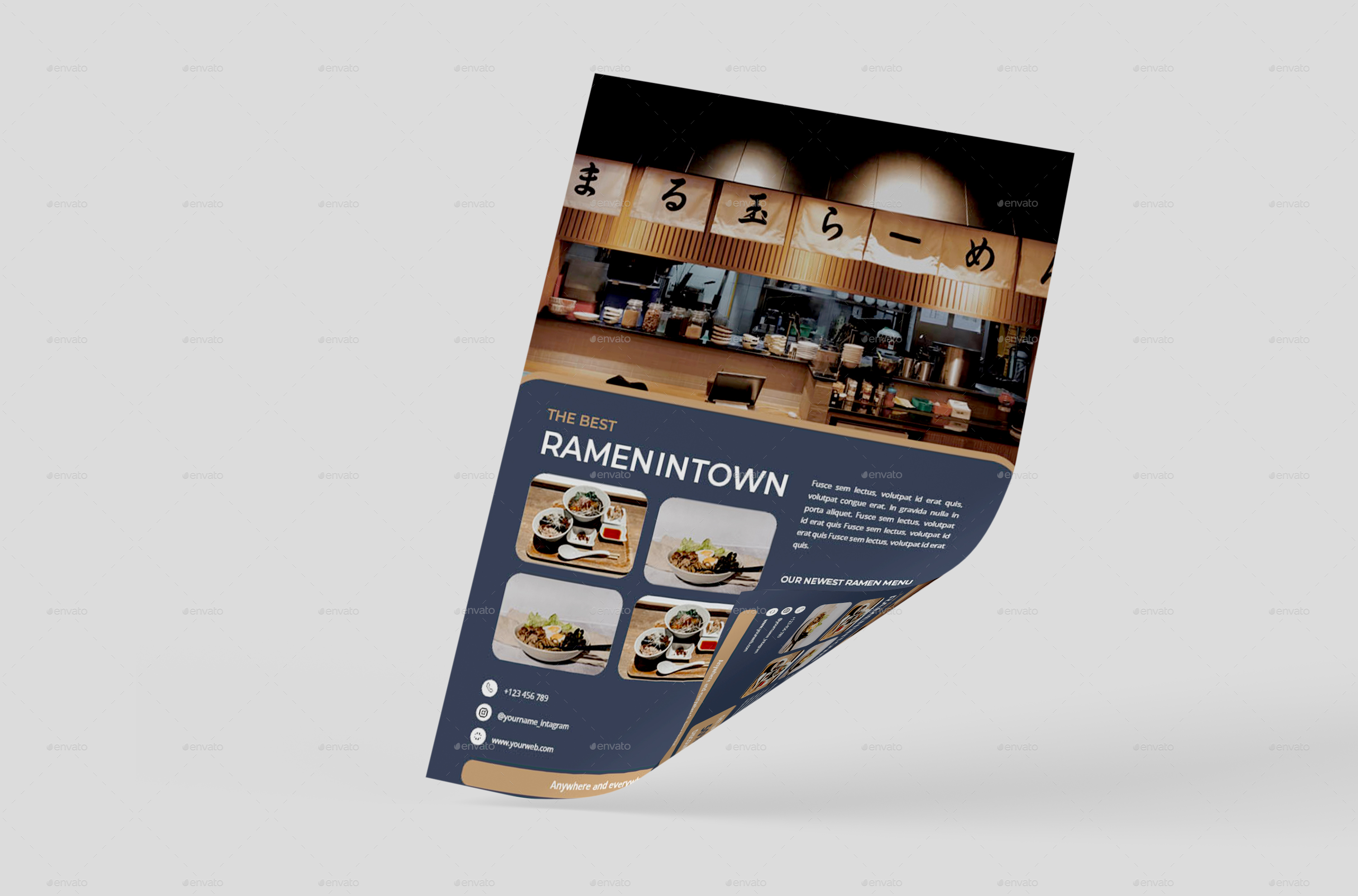 Ramen Food Flyer, Print Templates | GraphicRiver