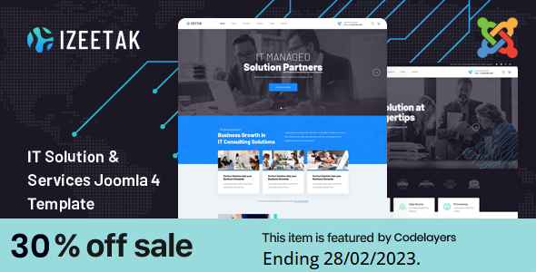 Izeetak - IT Solutions & Services Joomla 4 Template by codelayers | ThemeForest