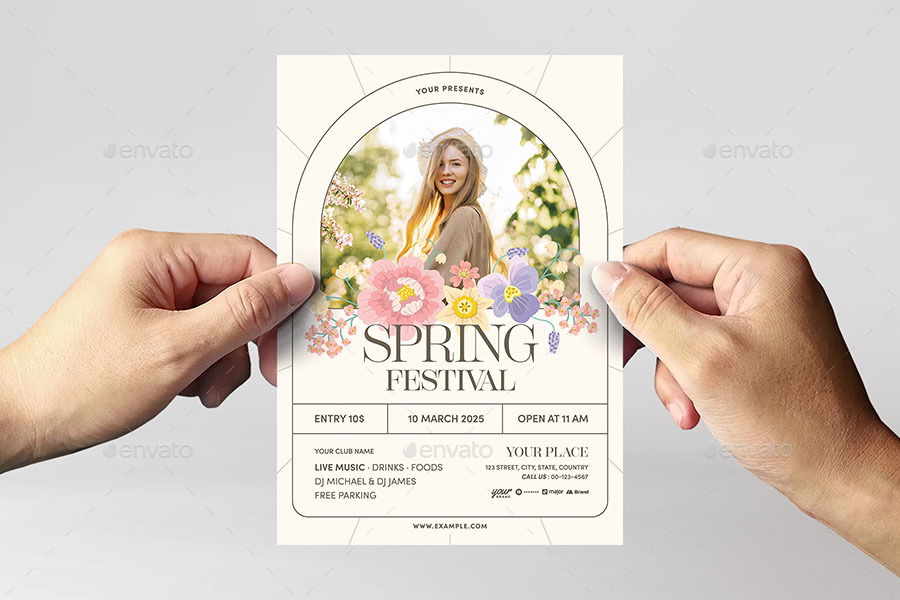 Spring Festival Flyer Template, Print Templates | GraphicRiver