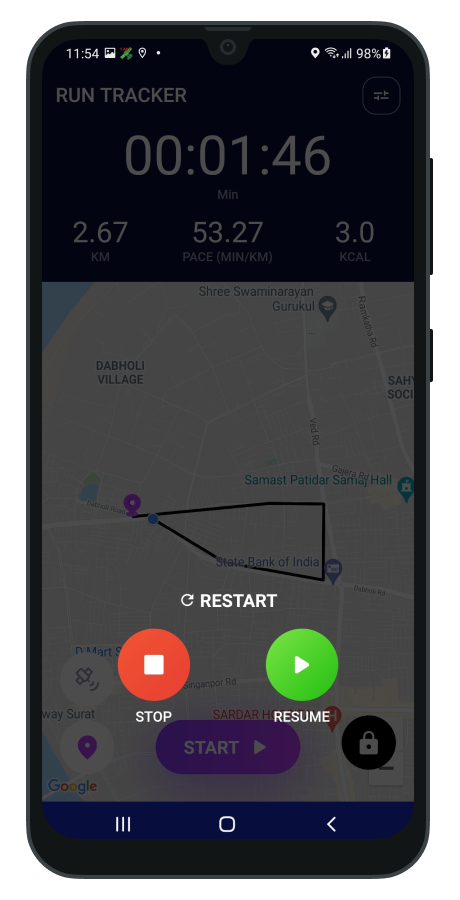 Run Tracker, Step Counter and Water Reminder - Flutter Android & iOS ...