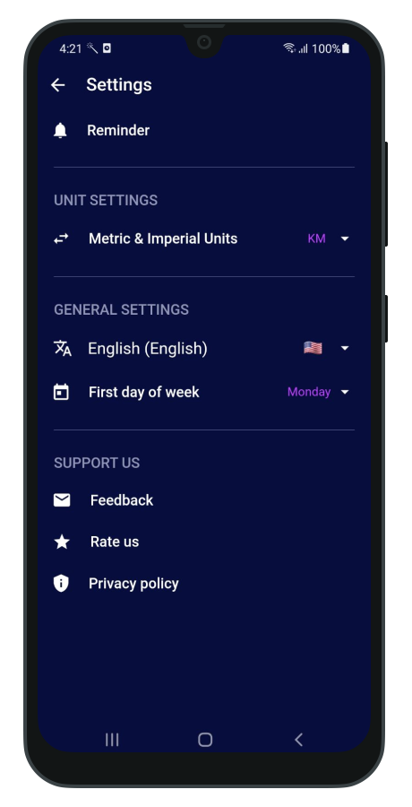 Run Tracker, Step Counter and Water Reminder - Flutter Android & iOS ...