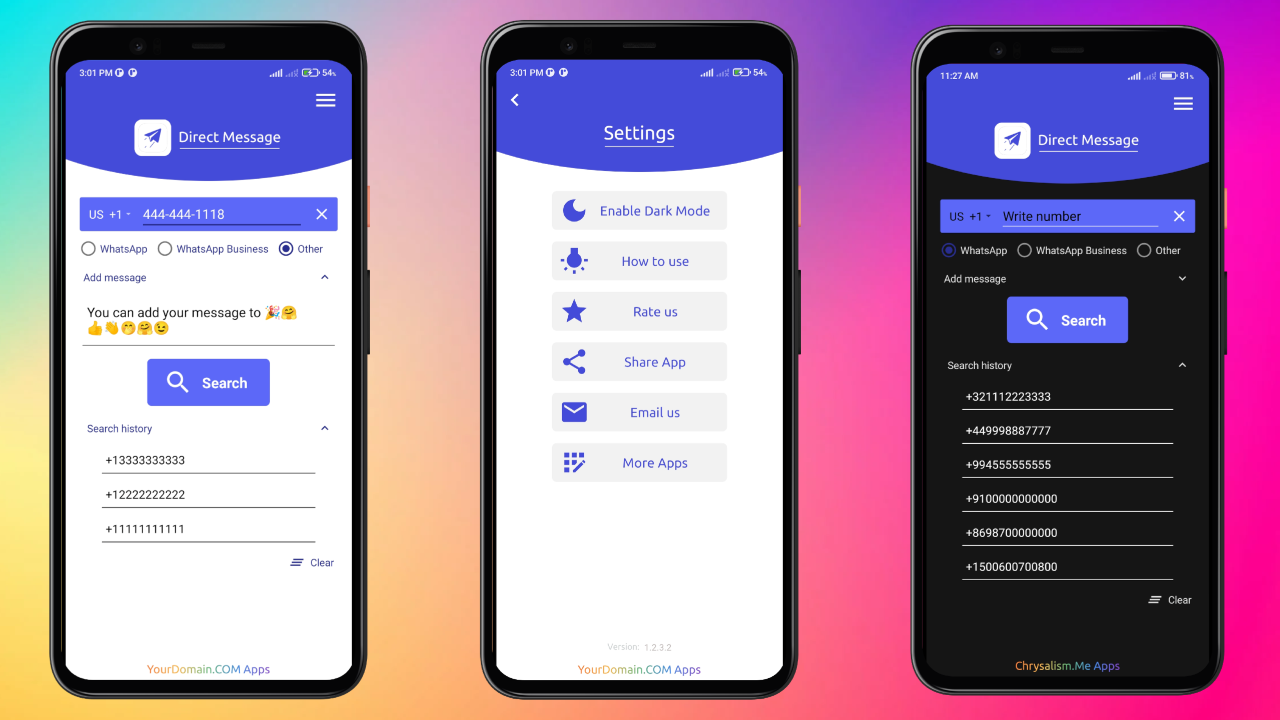 Direct Message for All WhatsApp ver with Admob by ioplio | CodeCanyon