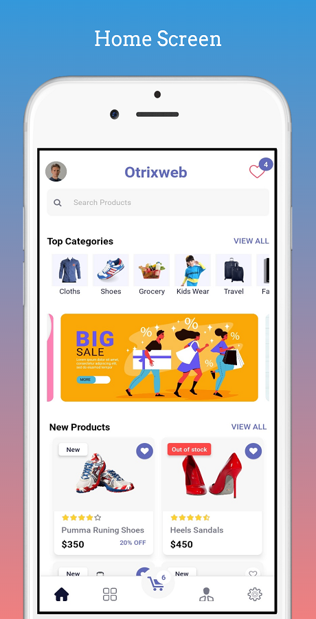 Otrixweb - React Native Ecommerce Application With Opencart by otrixwebandapp