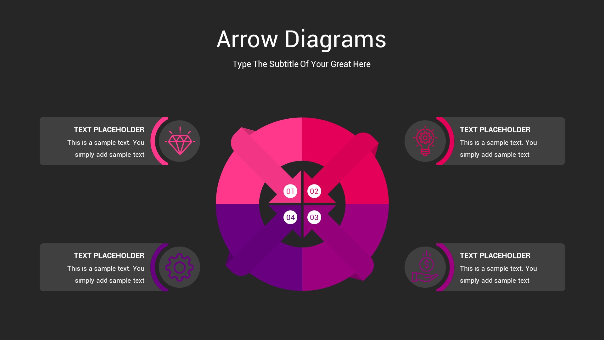 Arrow Diagrams Animated Powerpoint Presentation, Presentation Templates
