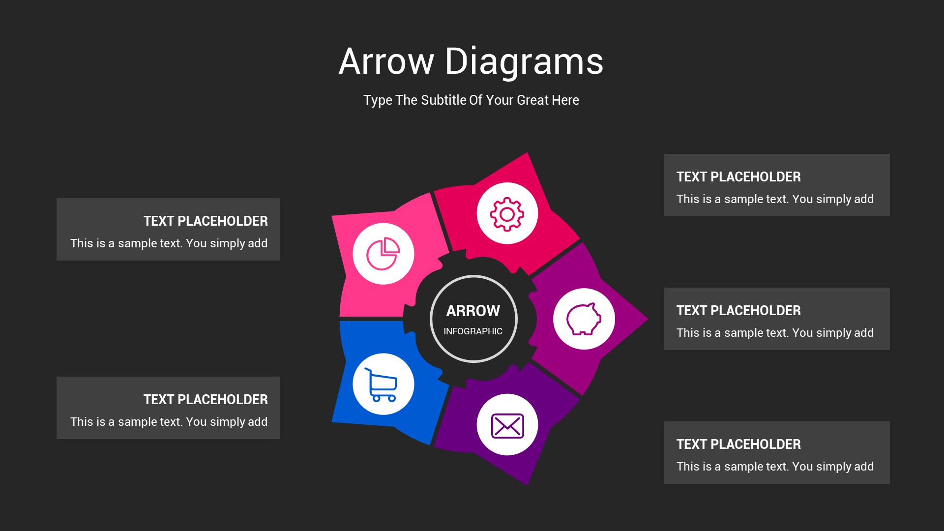 Arrow Diagrams Animated Powerpoint Presentation, Presentation Templates