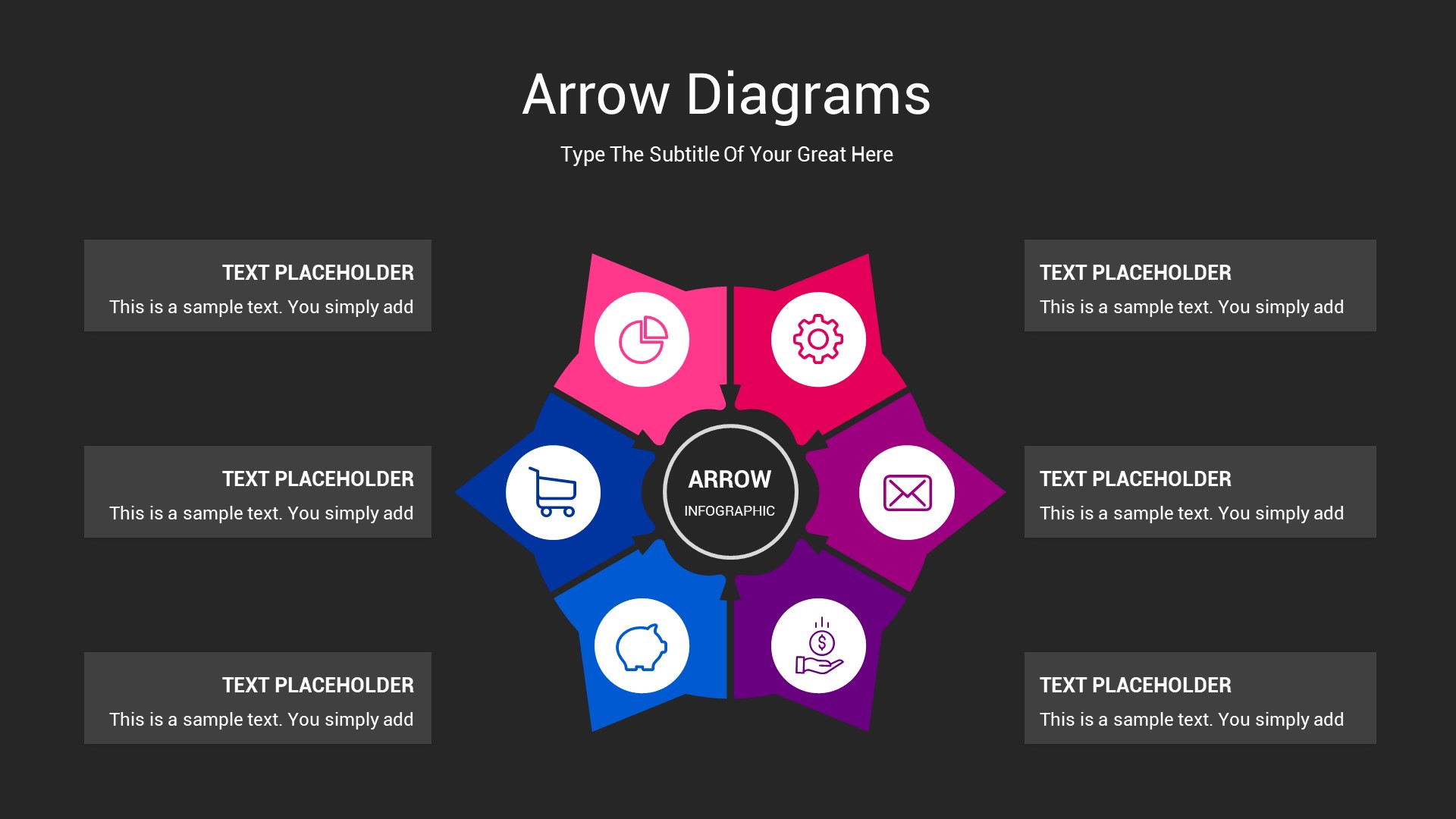 Arrow Diagrams Animated Powerpoint Presentation, Presentation Templates