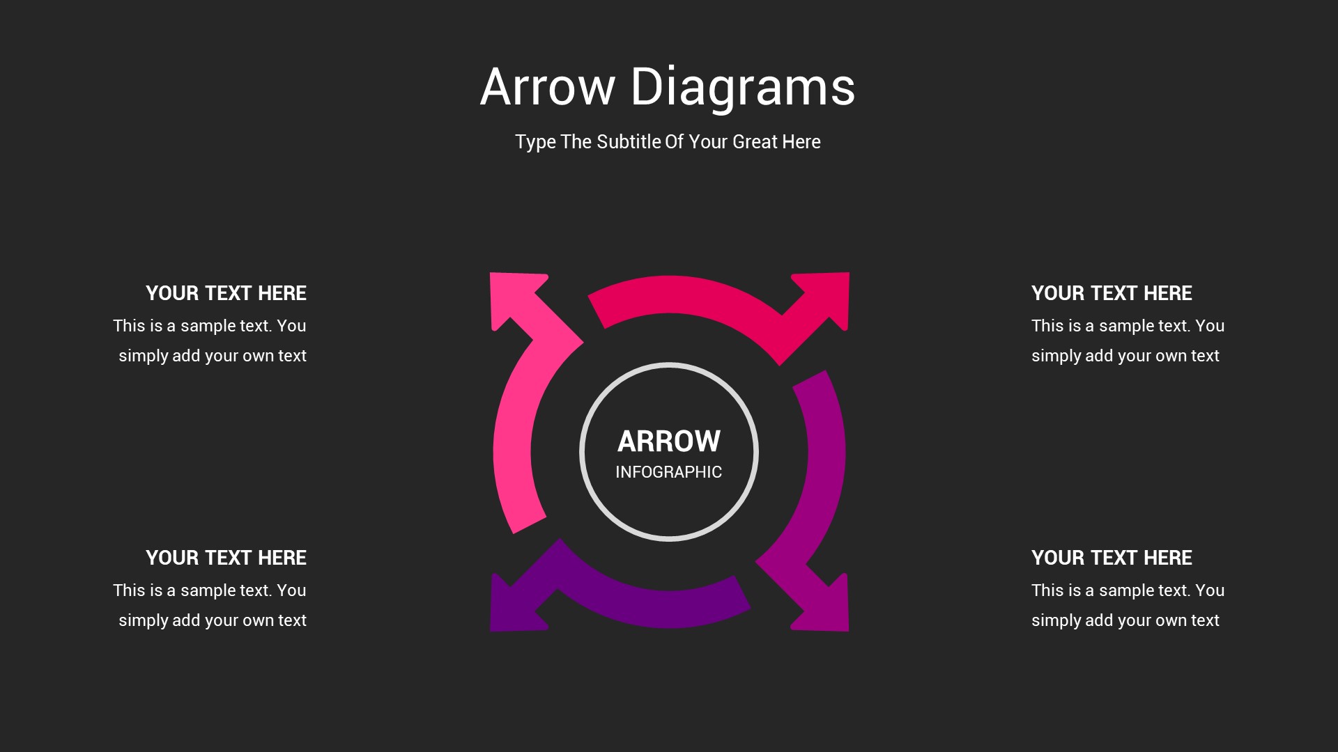 Arrow Diagrams Animated Powerpoint Presentation, Presentation Templates