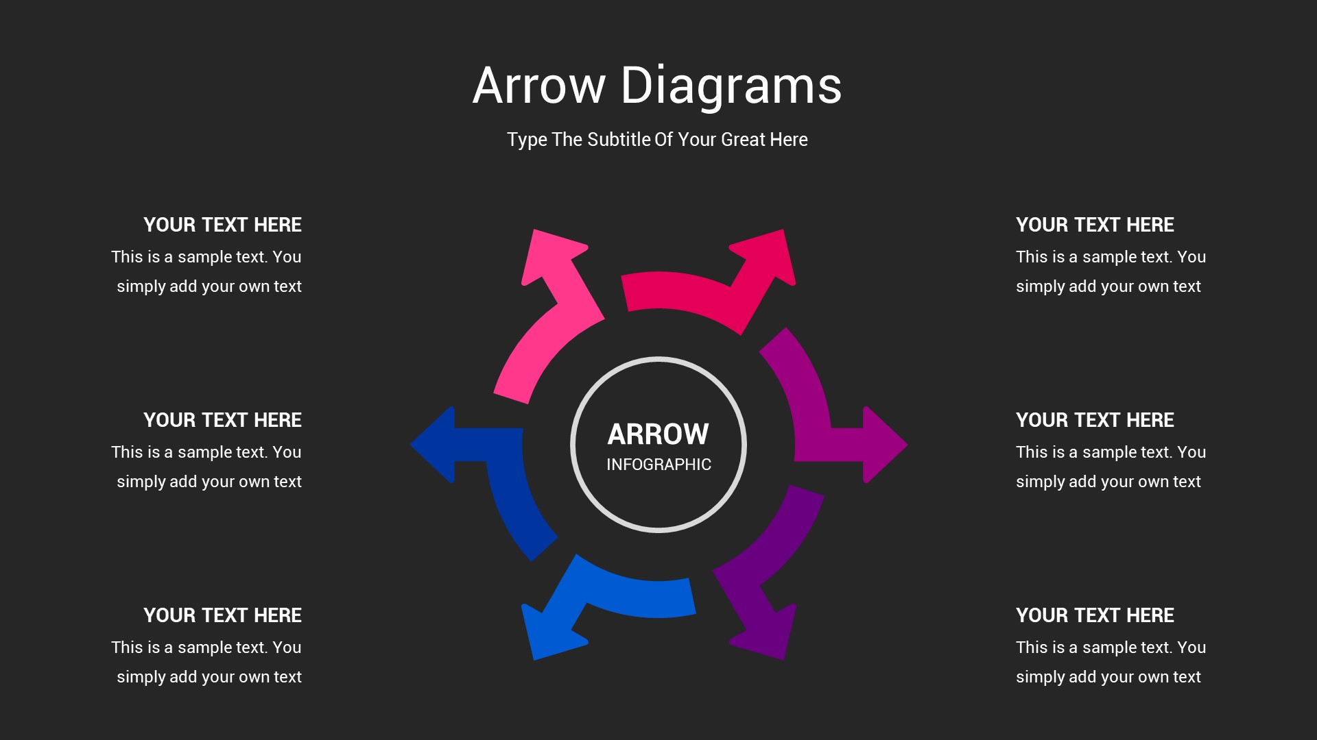 Arrow Diagrams Animated Powerpoint Presentation, Presentation Templates