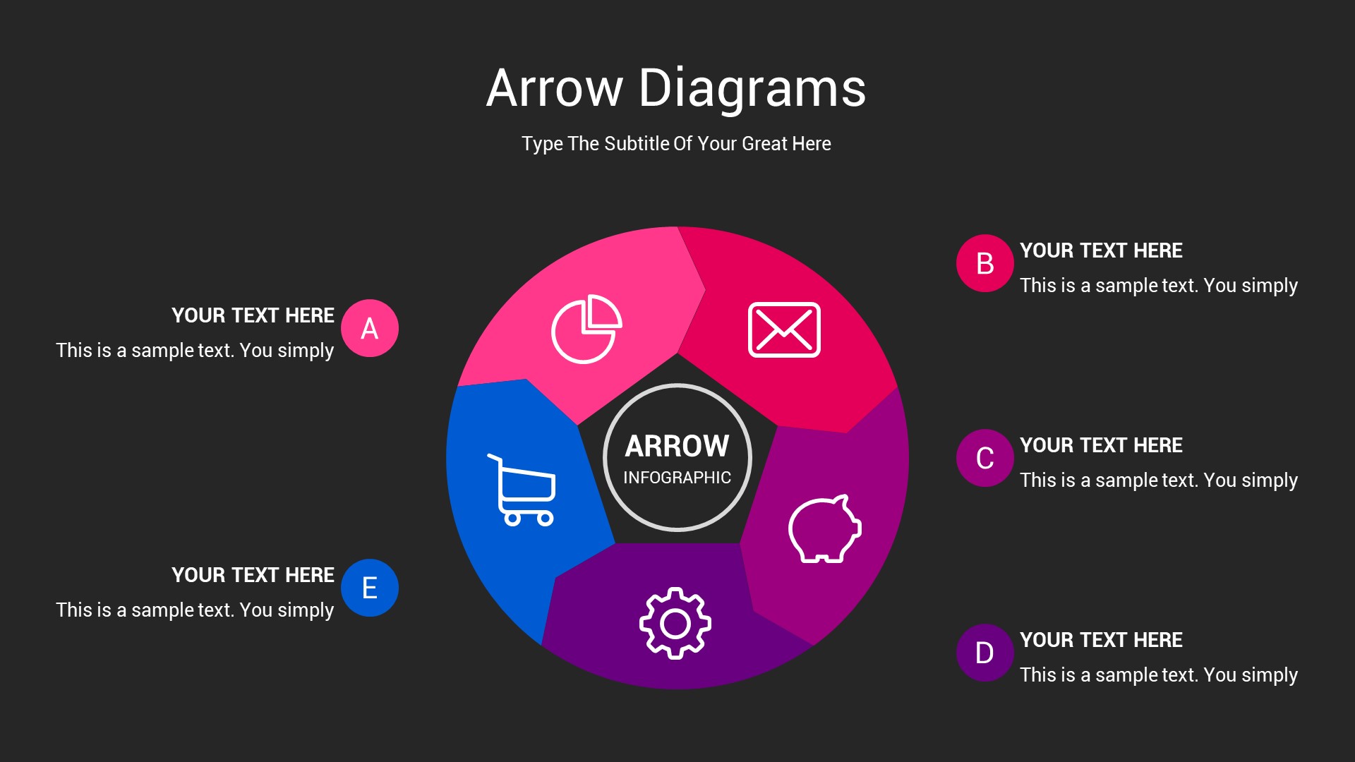 Arrow Diagrams Animated Powerpoint Presentation, Presentation Templates