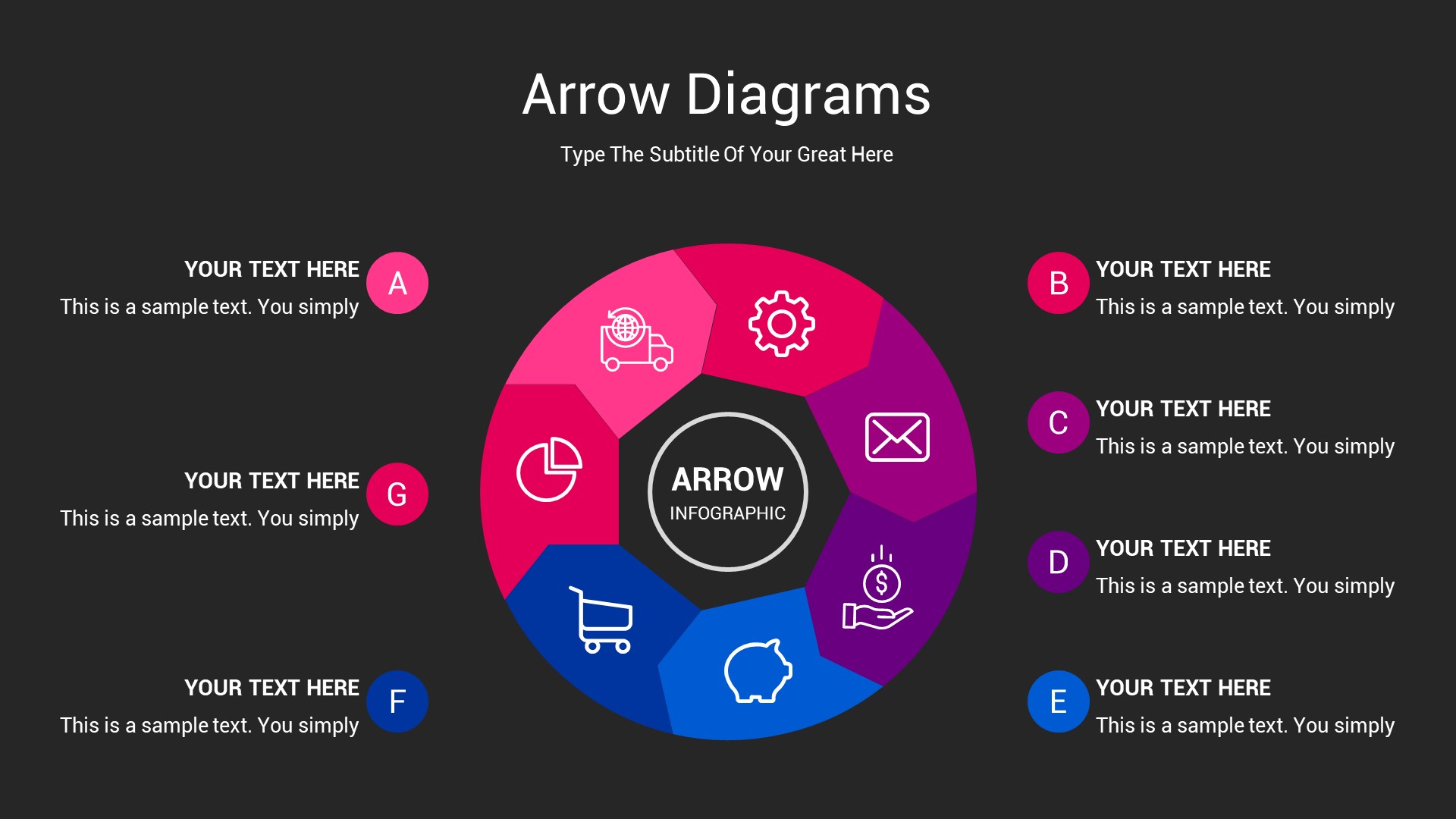 Arrow Diagrams Animated Powerpoint Presentation, Presentation Templates
